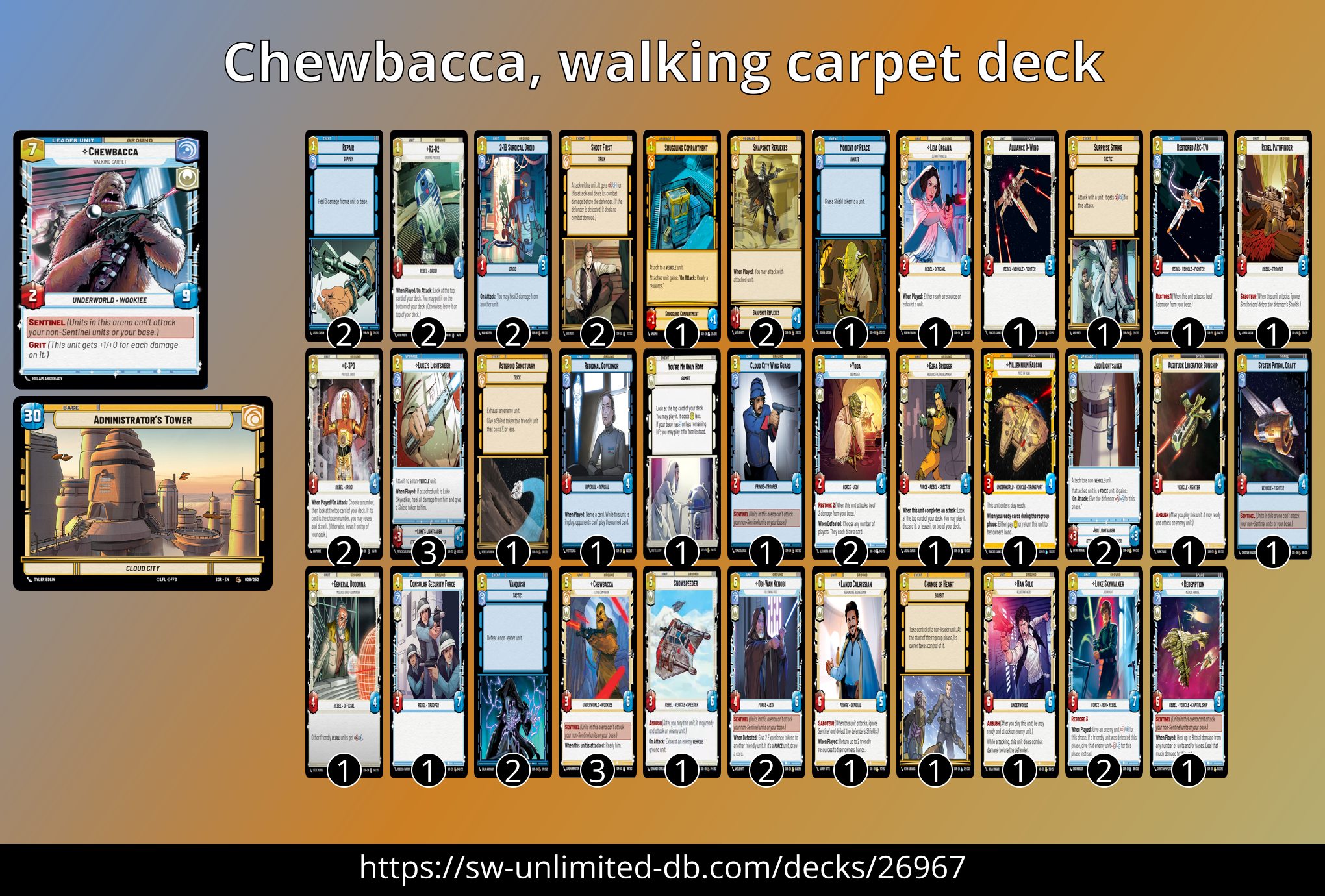 chewbacca yellow deck